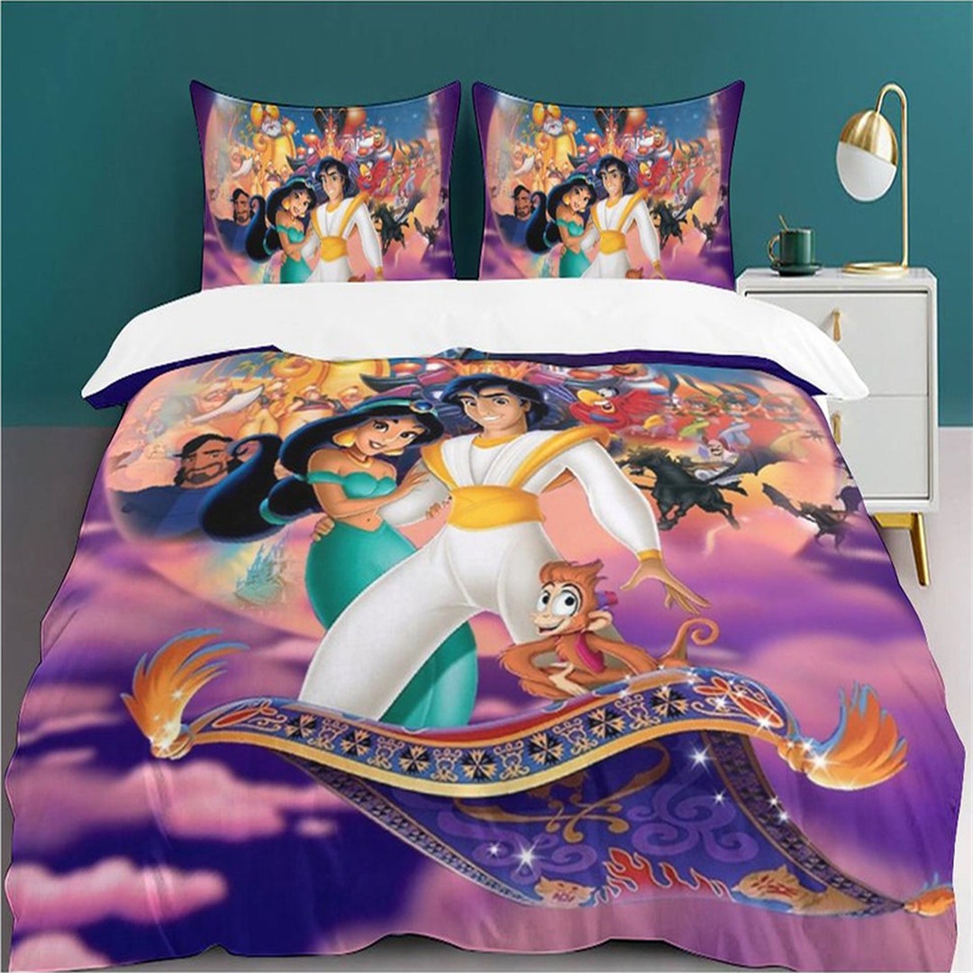 Disney Genie Pillow Cover Duvet Cover Bedding Set Four Seasons Large ...