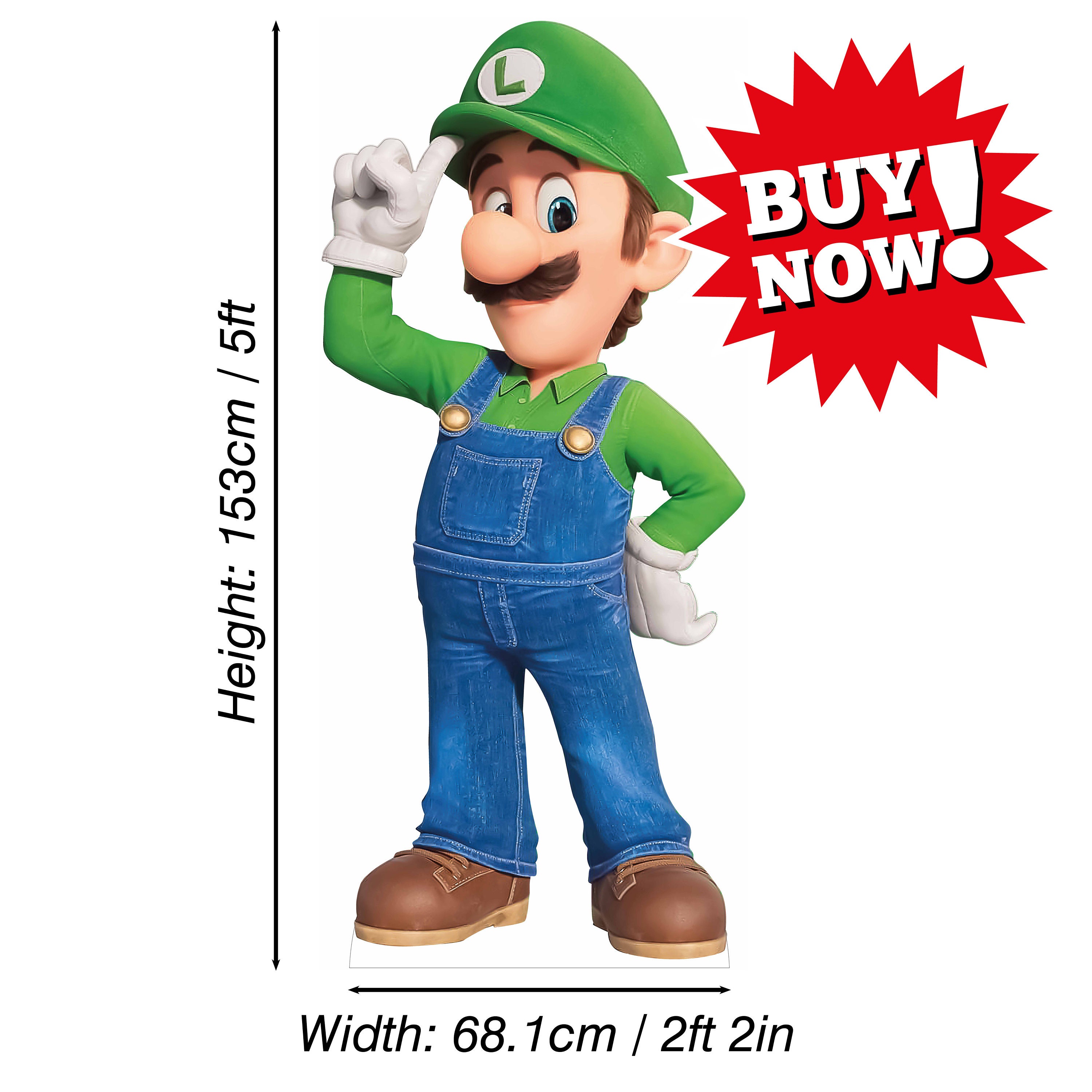 Luigi super Mario Cardboard Cutout 153cm X 68cm - Etsy UK