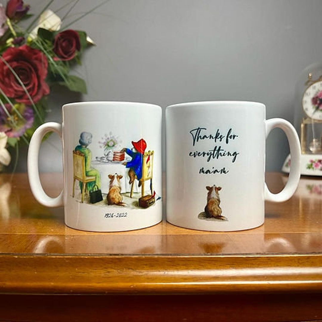 Queen Elizabeth II Commemorative Mug, 10oz Bone China Mug, Christmas ...