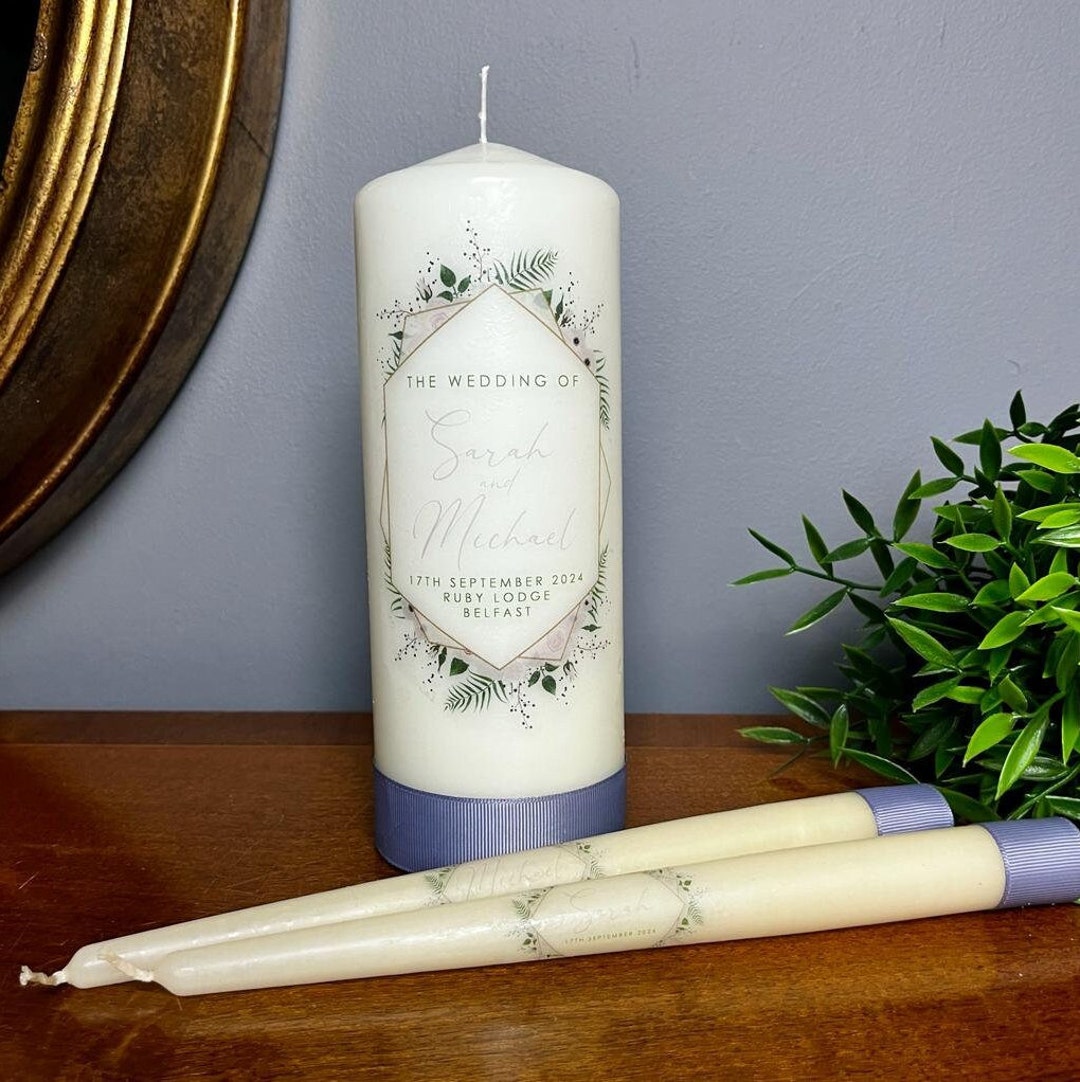 Made in Ireland Wedding Gift Personalised Candles, Personalised Wedding ...