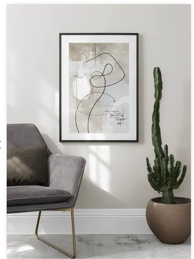 Abstract Lines Wall Art - Etsy