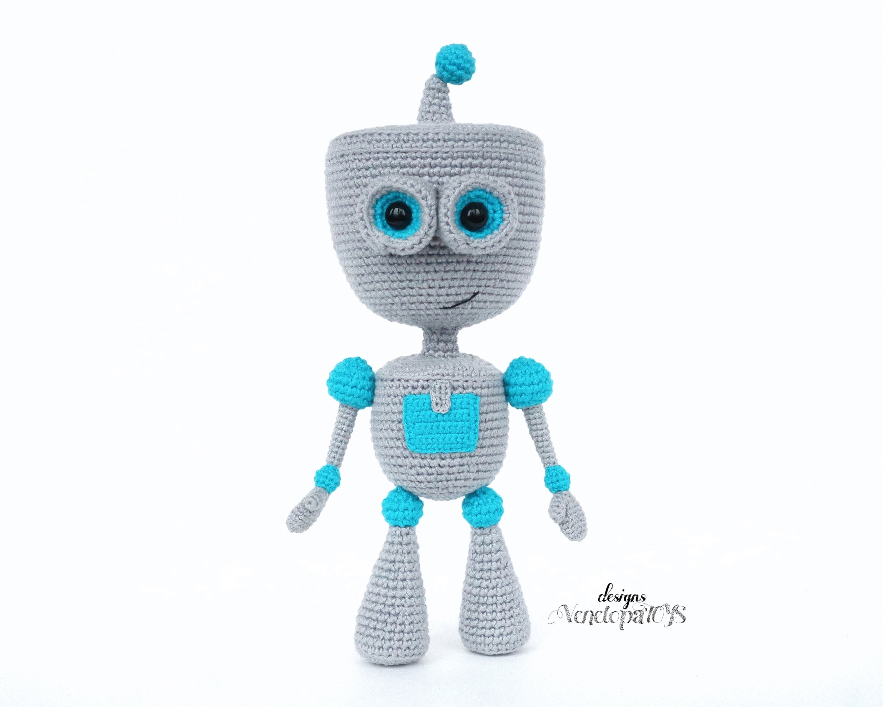 Crochet Robot Pattern Crochet Amigurumi Toy DIY Pdf Stuffed - Etsy