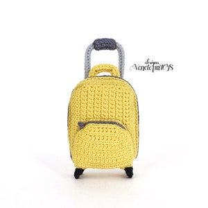 Crochet Suitcase Pattern, Crochet Doll Accessories, Dollhouse Miniature ...