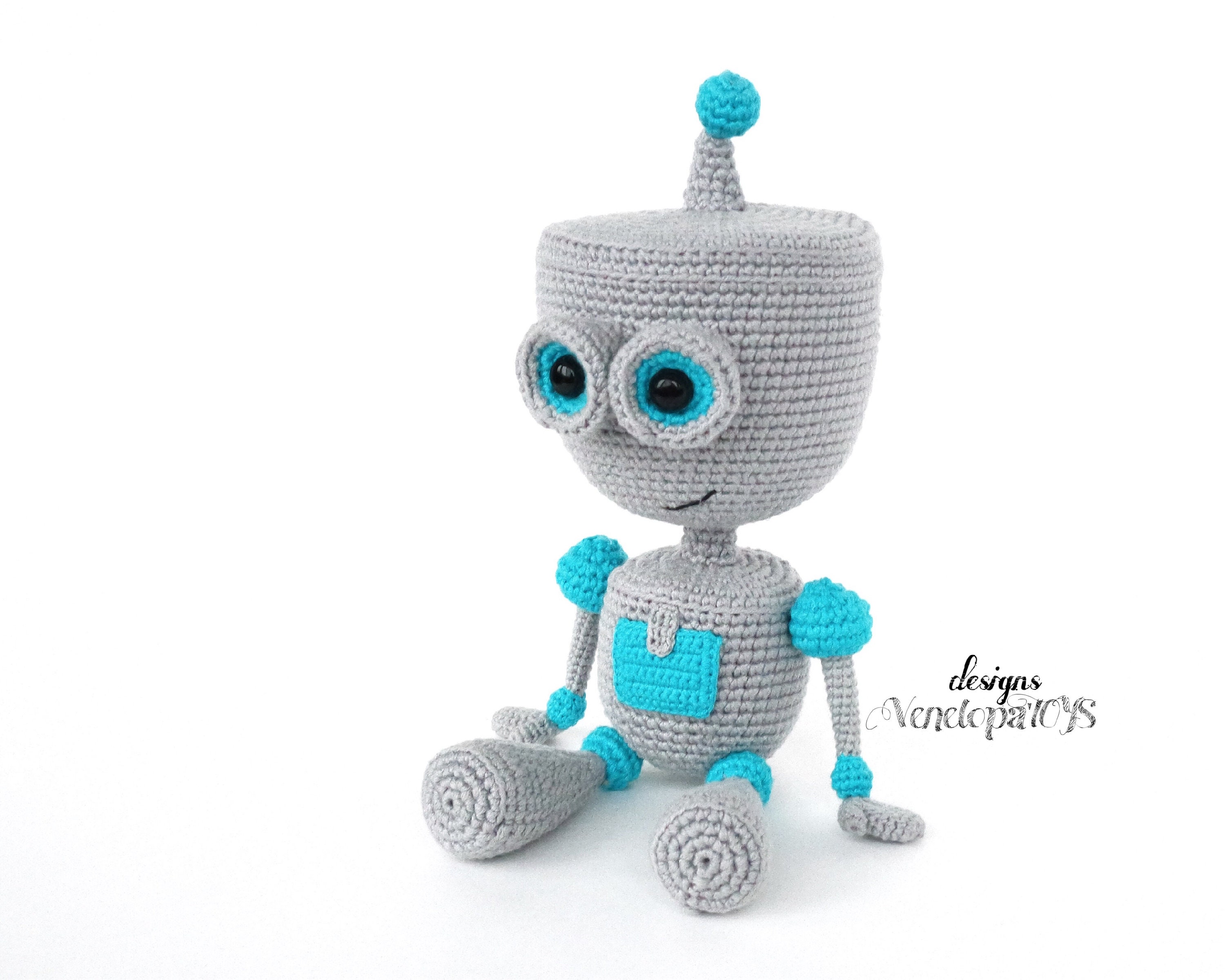 Crochet Robot Pattern Crochet Amigurumi Toy DIY Pdf Stuffed - Etsy