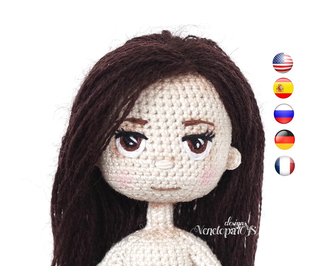 Easy Eye Embroidery Pattern for Crochet Dolls, Embroidery Eyes Tutorial ...