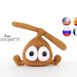 Roto From Cut the Rope Amigurumi Pattern PDF, Stuffed Animal Plush Toy ...