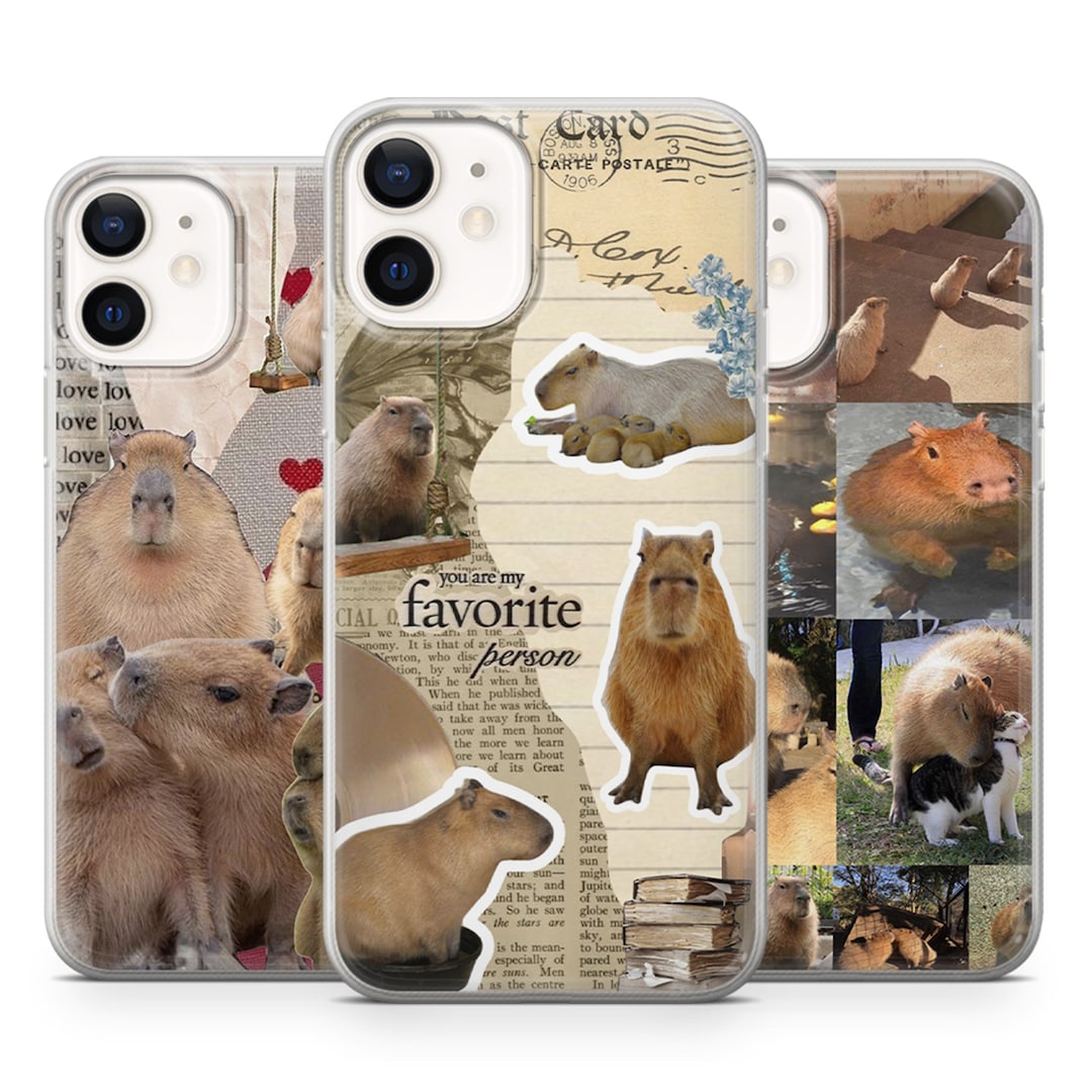 Capybara Aesthetic Phone Capybara Collage Cover for iPhone 15 - Etsy UK