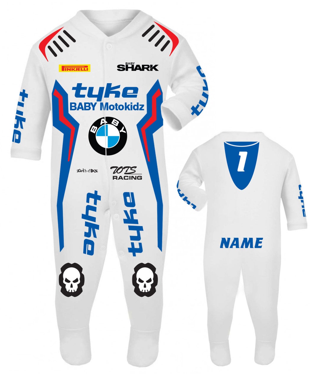 Tyke Baby Race Sleep Suit - Etsy