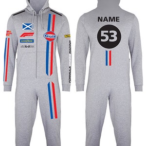 Formula Onesie, Retro Gulp Race Suit Replica, Total Personalisation - Etsy
