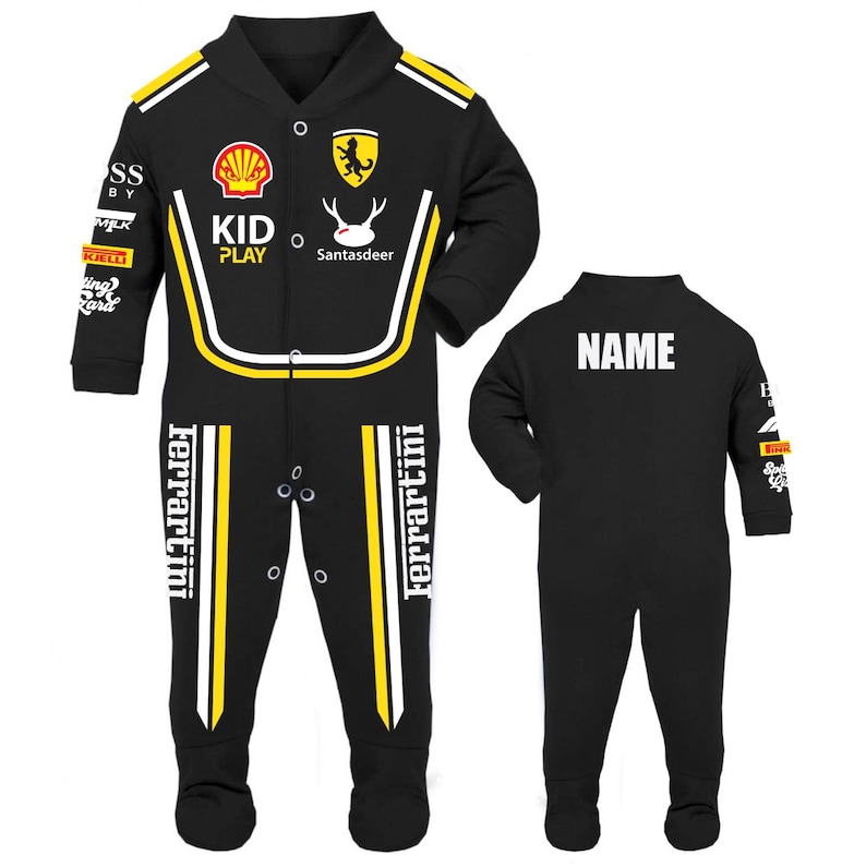 Personalized Ferratini Baby Race Suit: Custom Name, F1 Motorsport ...