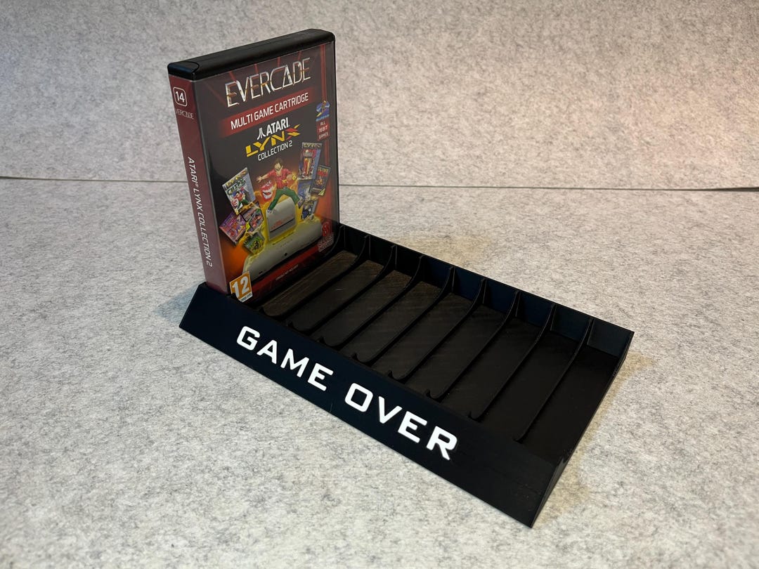 Stand Holder for 10 Games Evercade Exp / VS - Custom Text, Any Color ...