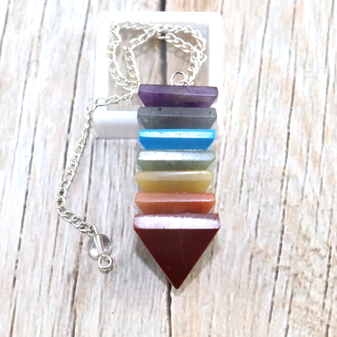 Real Seven Chakra Handmade Dowser Real Healing Chakra Dowser for Reiki ...