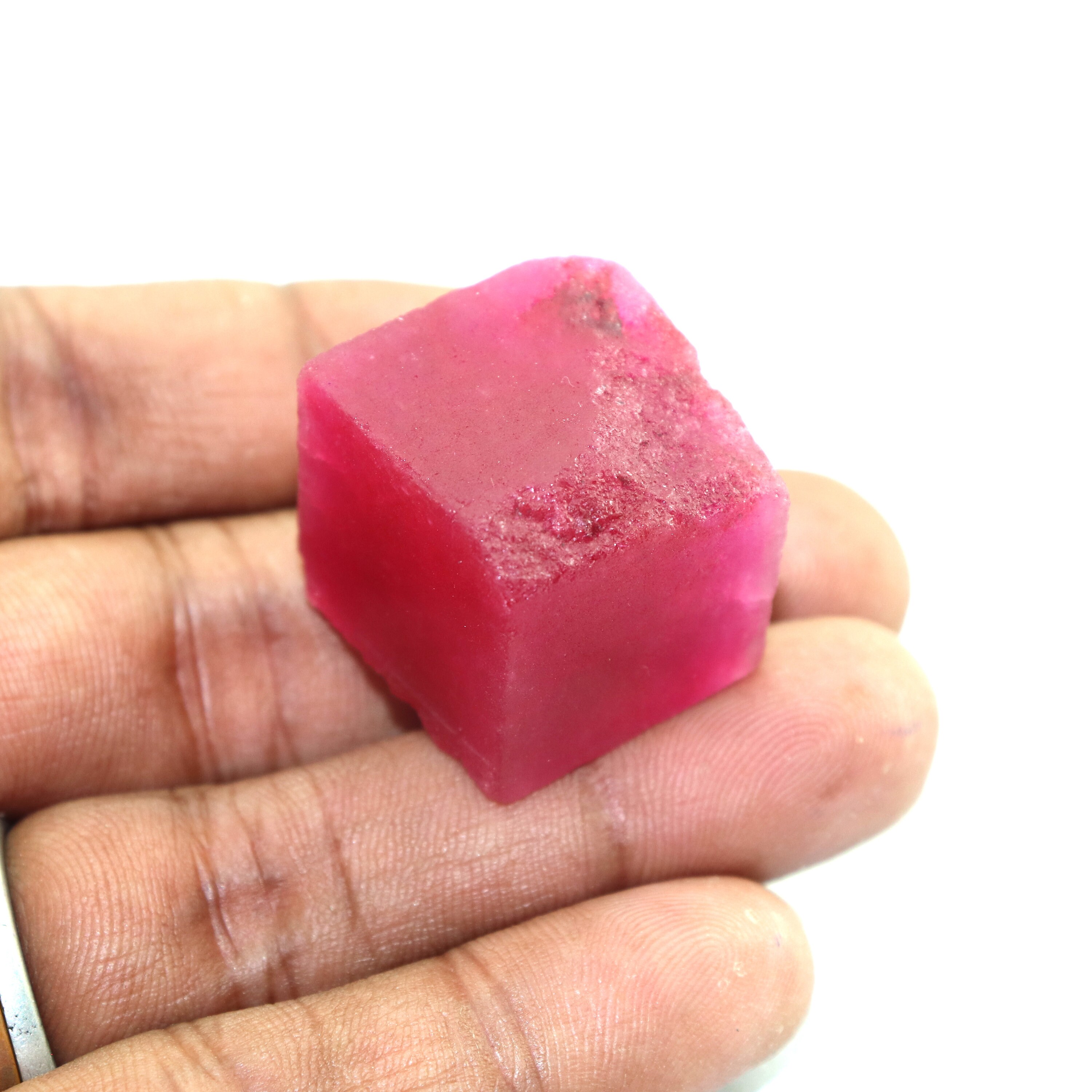 Original Red Ruby Rough Crystal Cube 144.30cts Ruby Rock From - Etsy