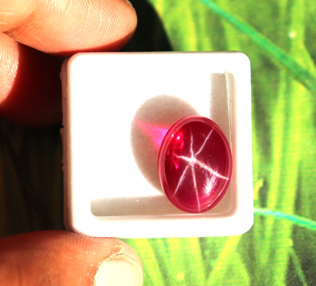 Natural Flawless Star Red Ruby, CGI Certified Star Ruby, Precious Rare Star Ruby,oval Cut 8CT ...