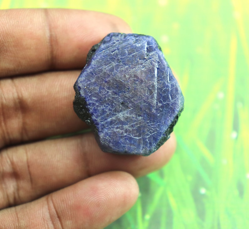 Original Blue Sapphire Raw Rough Stone 446ct Uncut Blue Sapphire From ...