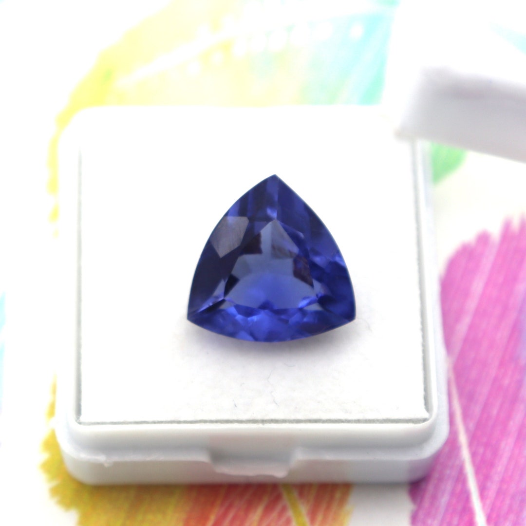 Planet Saturn Stone Natural Blue Sapphire From Kashmir 9.25cts Trillion ...