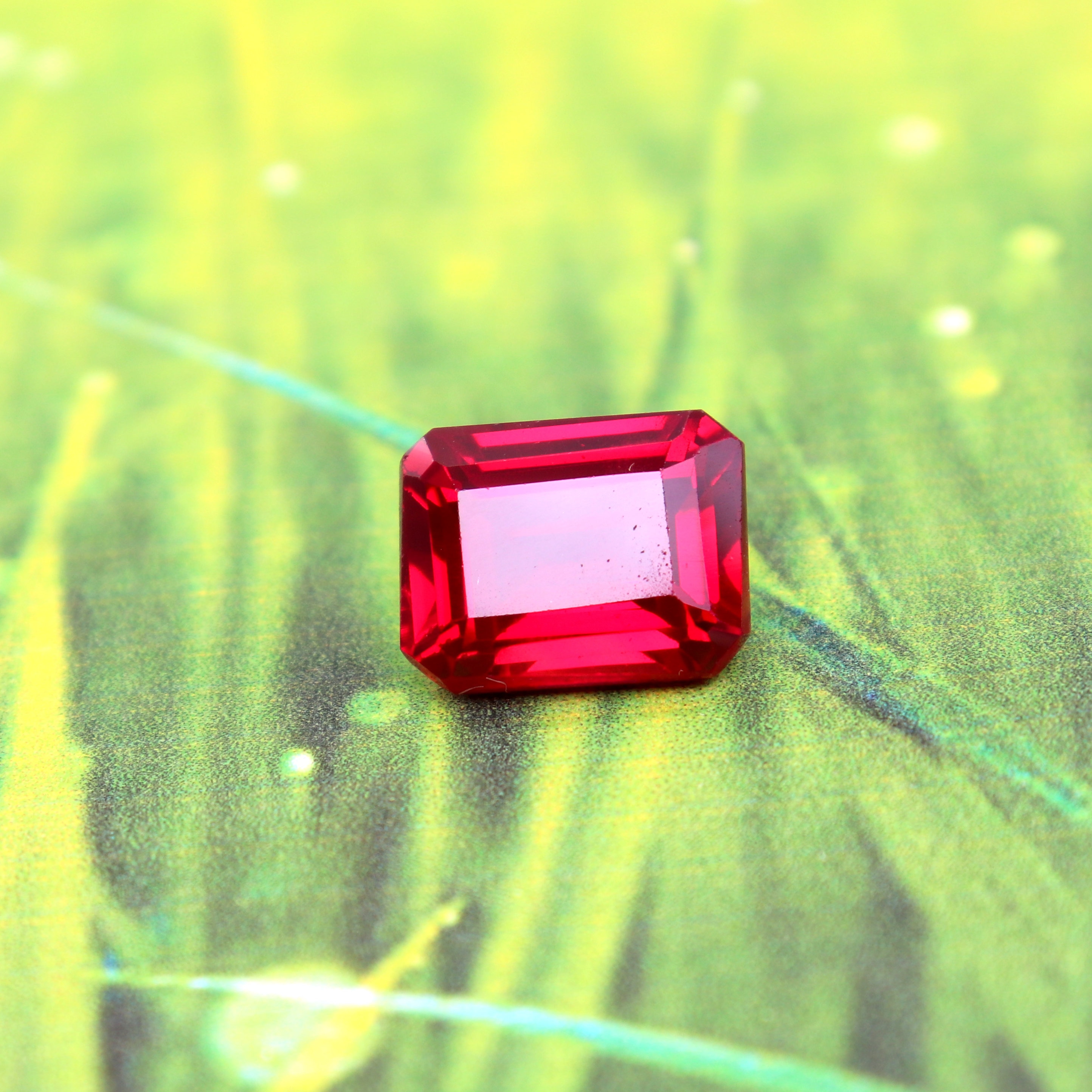 Authentic Red Ruby From Sri Lanka 11.40cts Emerald Cut Red - Etsy