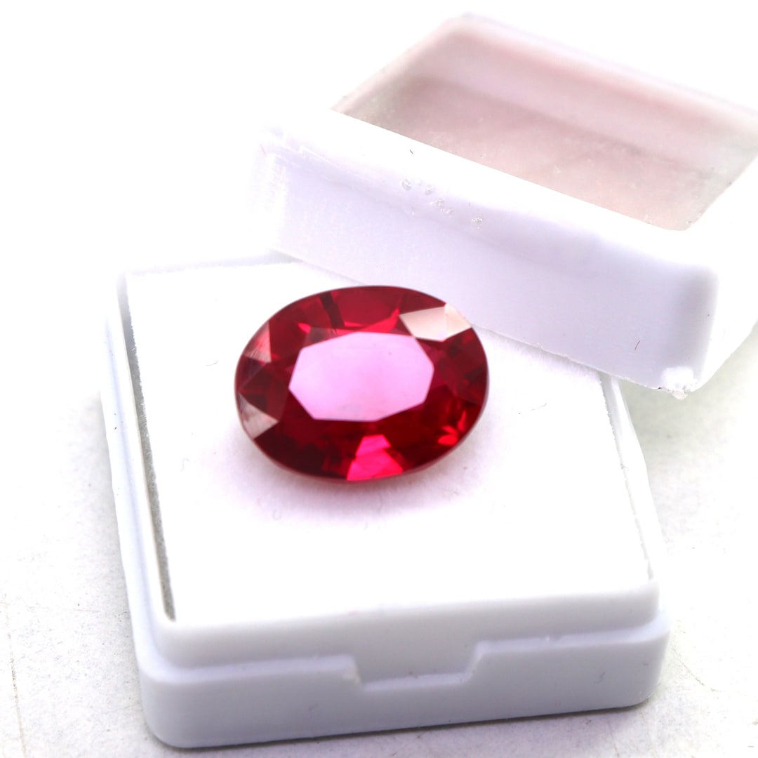 Real Red Ruby From Burma Oval Cut 10.55cts Natural Red Ruby Authentic ...