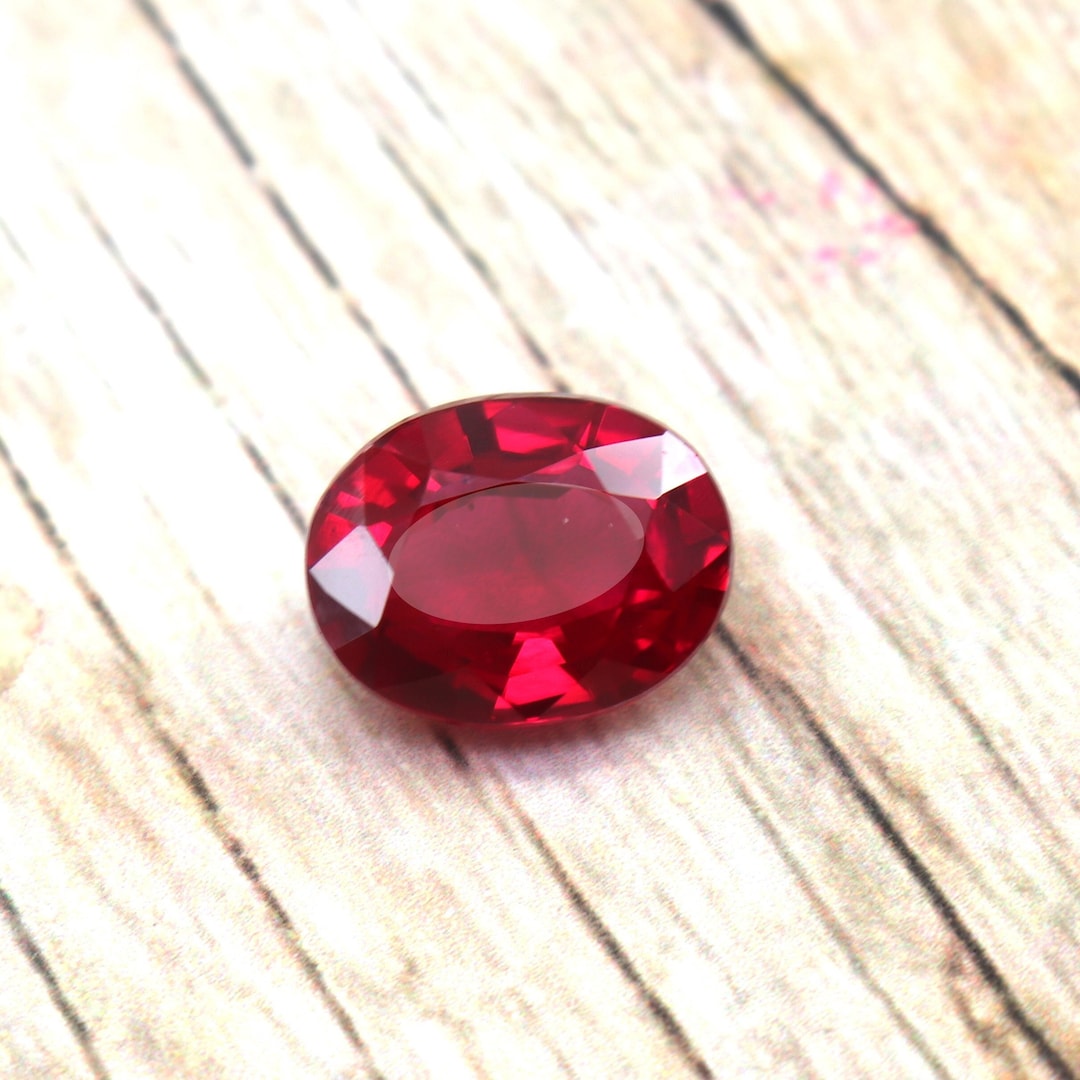 Original Red Ruby From Myanmar 10ct Oval Shape Natural Red Ruby ...