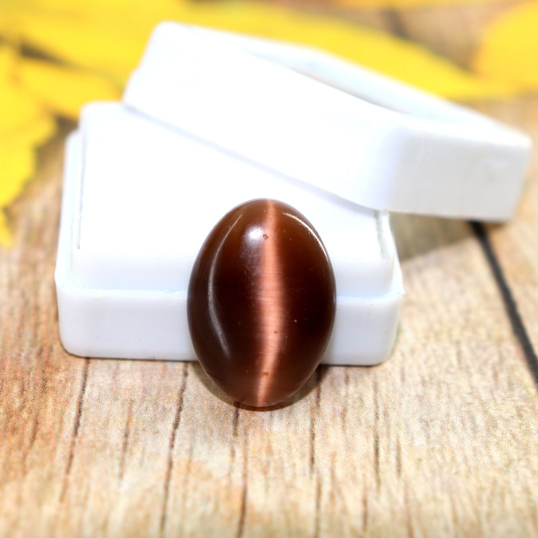 Sri Lankan Tiger Eye Stone 10cts Cabochon Oval Cat's Eye Natural ...