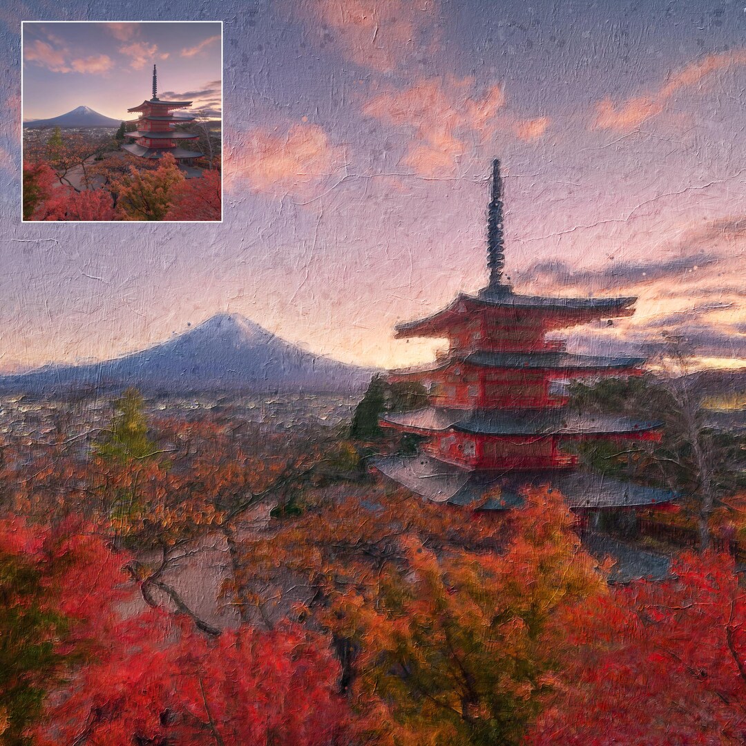 Landscape Painting From Photo, Custom Landscape or Portrait Photo to ...