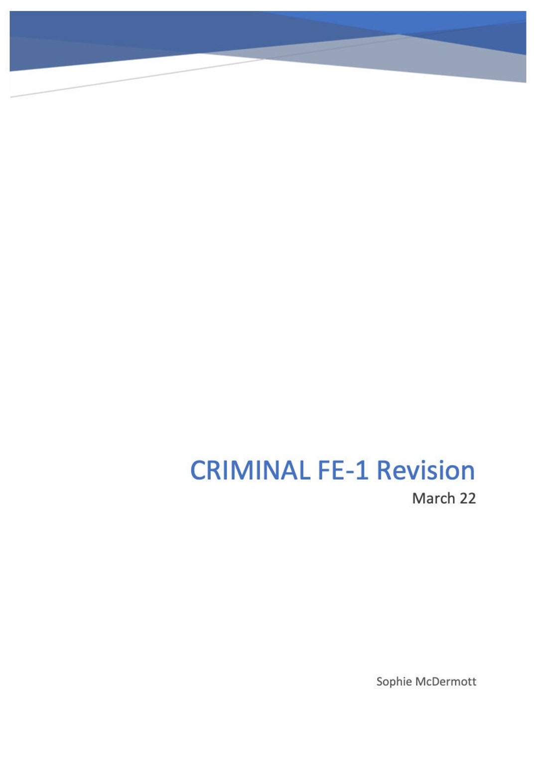 Criminal Law FE1 Exam Notes pass Mark 66% - Etsy Ireland