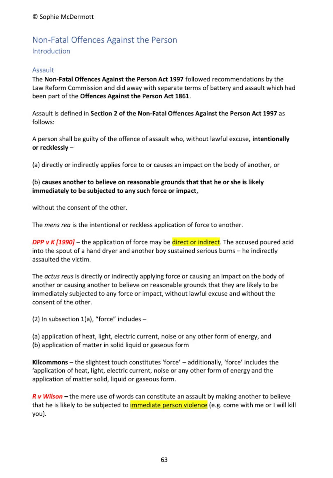 Criminal Law FE1 Exam Notes pass Mark 66% - Etsy Ireland