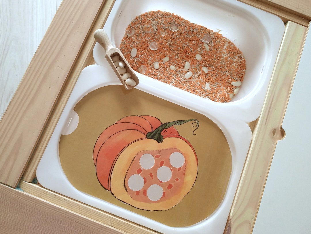 Pumpkin Flisat Insert, PRINTABLE Toddler Activity, Autumn Insert ...