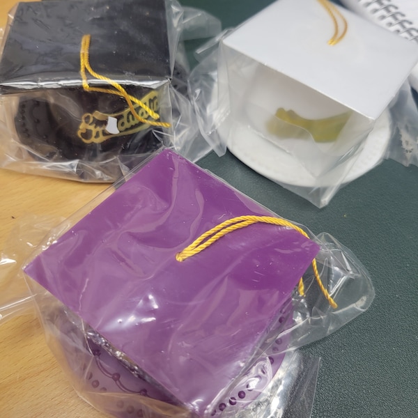 Purple Plastic Graduation Cap Cake Topper - Etsy