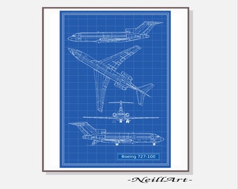 Boeing 727 Wall Art - Etsy