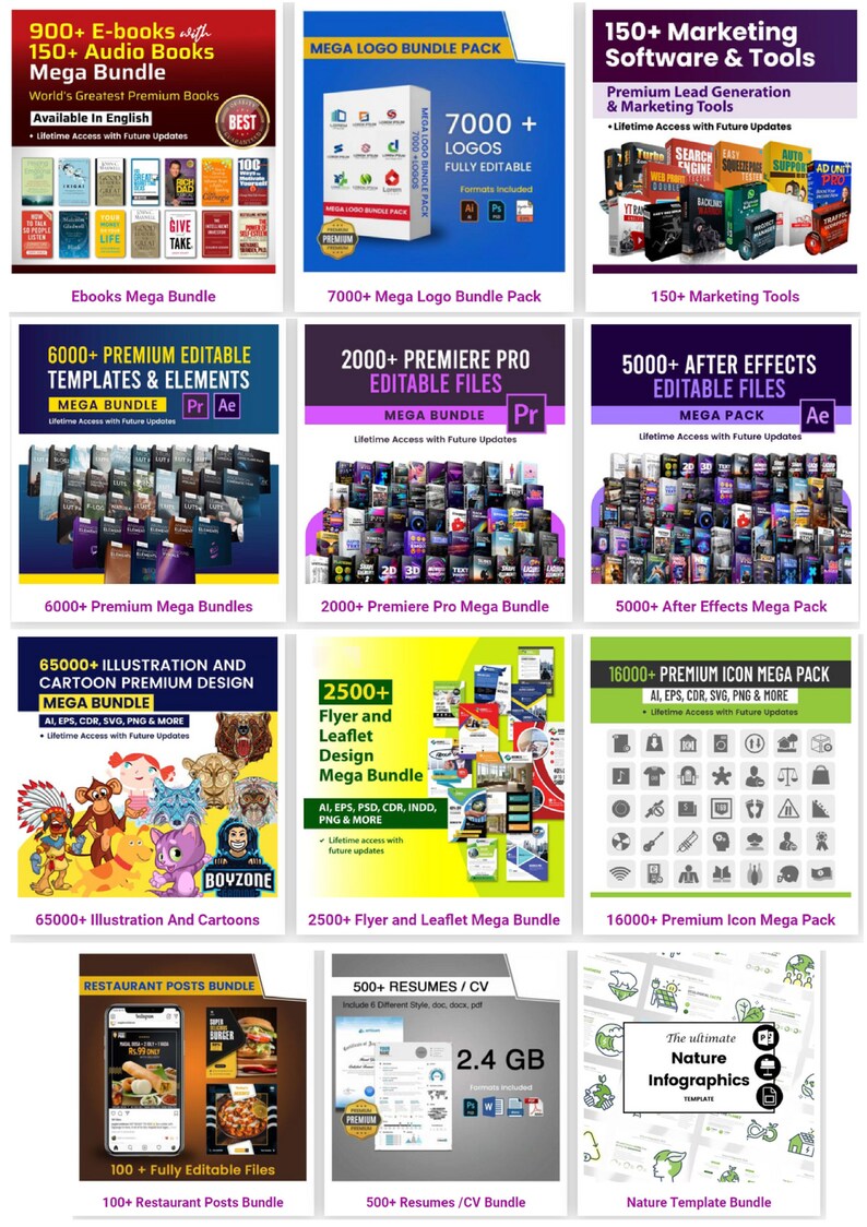 World's Biggest Digital Products Bundle 4 Lacs Digital Ebooks Adobe ...