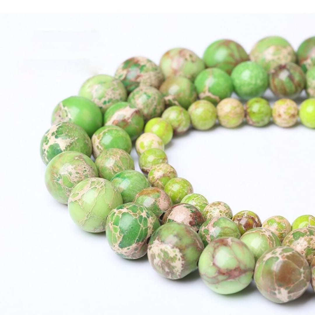 Green Sea Sediment Turquoise Imperial Jasper Beads Green Sea Sediment ...