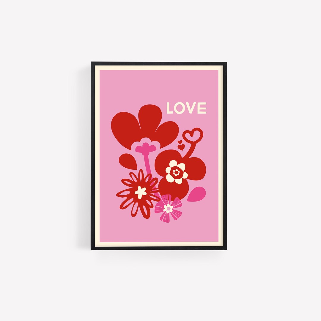 Plants Have Feelings Love Print, Wellbeing Poster, Emotions, Wellness ...