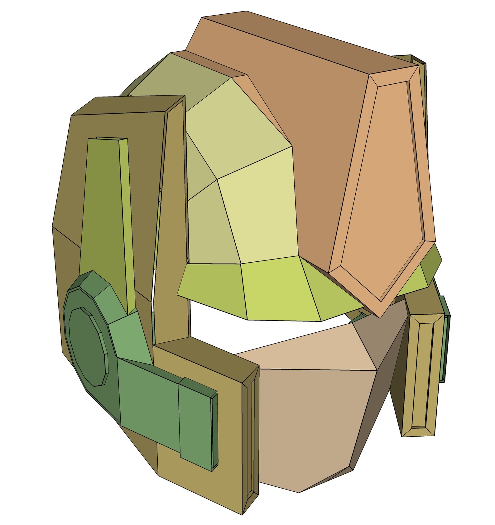 OPTIMUS PRIME Template. Planos DIY para confección de casco en cartón ...