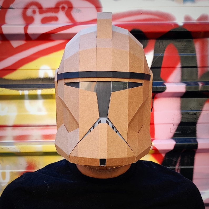 CLONE PHASE 1 Template. DIY Plans for Making a Cardboard Helmet - Etsy