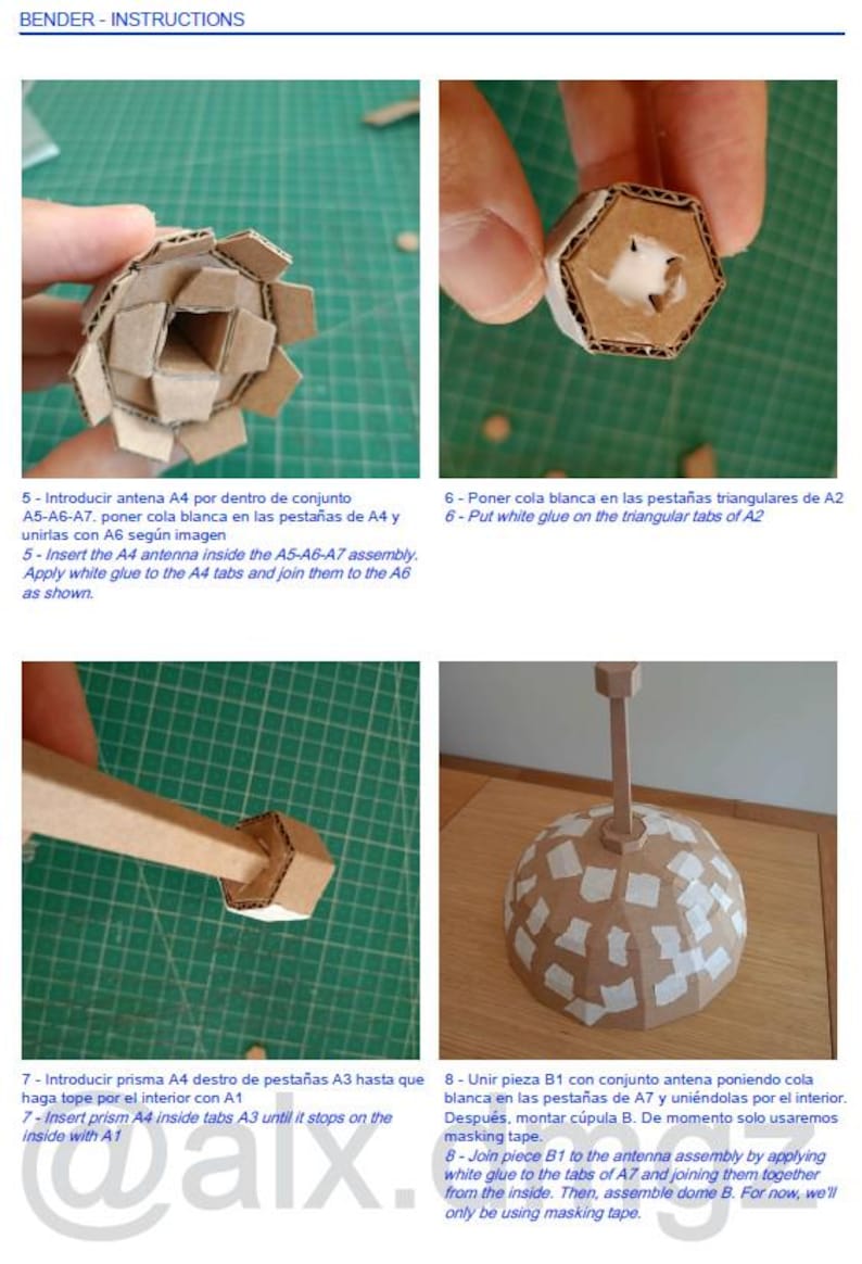 BENDER Template. DIY Plans for Making a Cardboard Mask. - Etsy
