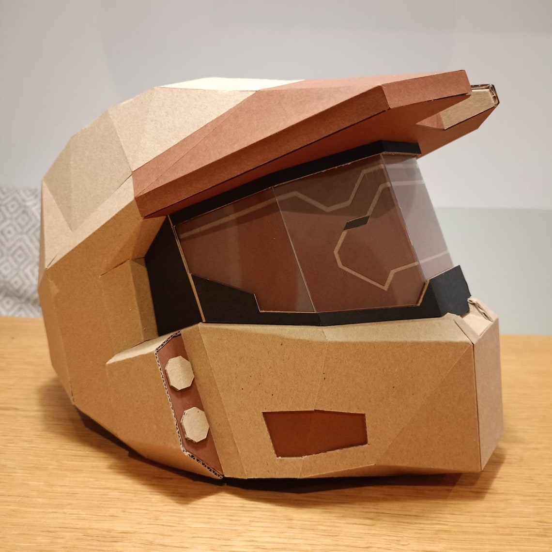 SPARTAN HALO Helmet Template. DIY Plans for Making a Cardboard Helmet ...