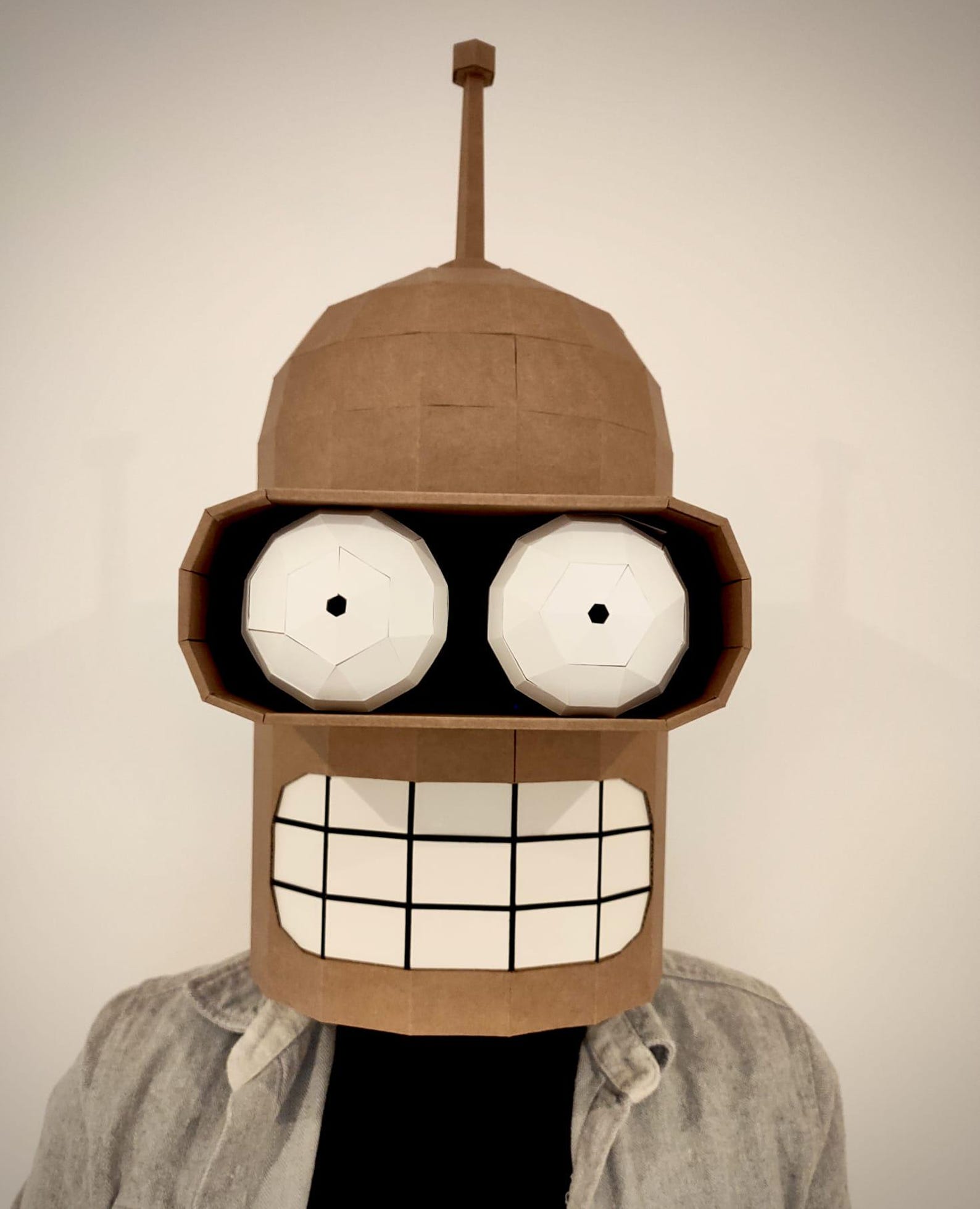 BENDER Template. DIY Plans for Making a Cardboard Mask. - Etsy