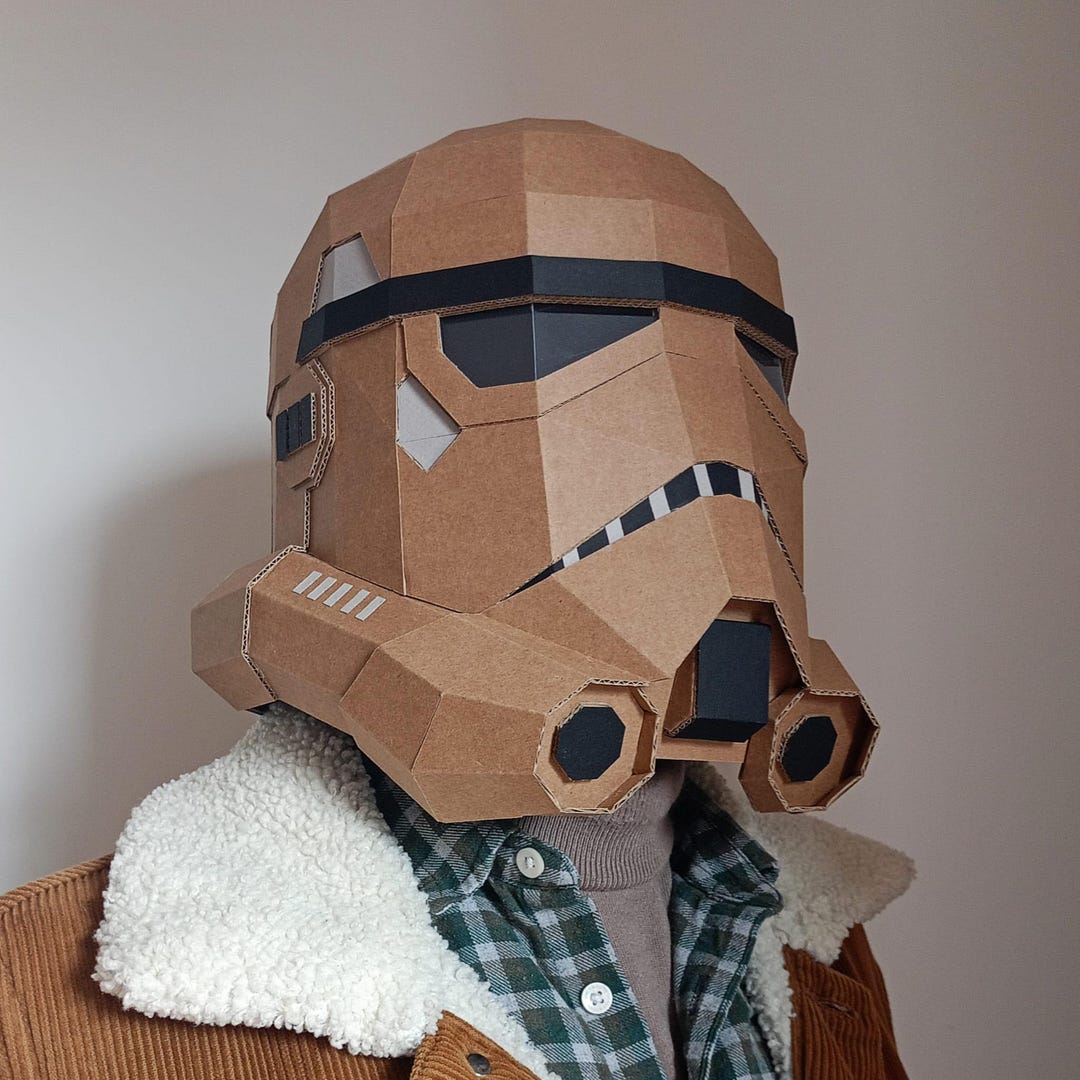 STORMTROOPER Template. DIY Plans for Making a Cardboard Mask - Etsy