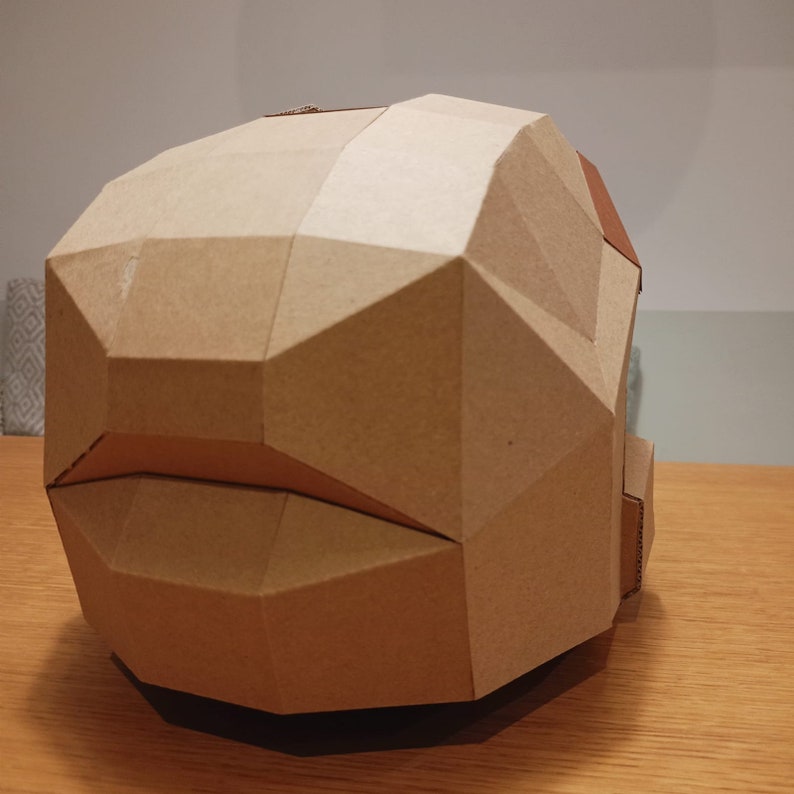 SPARTAN HALO Helmet Template. DIY Plans for Making a Cardboard Helmet ...