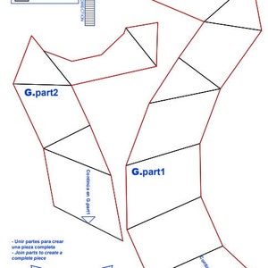 DAFT PUNK Helmet Template. Planos DIY para confección de casco en ...