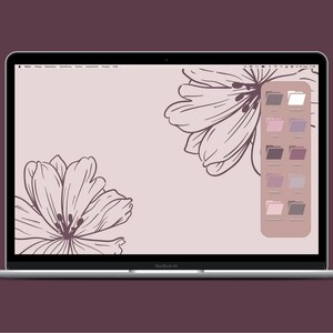 Desktop Icons Pink & Purple, Desktop Wallpapers, Organization, MacBook ...