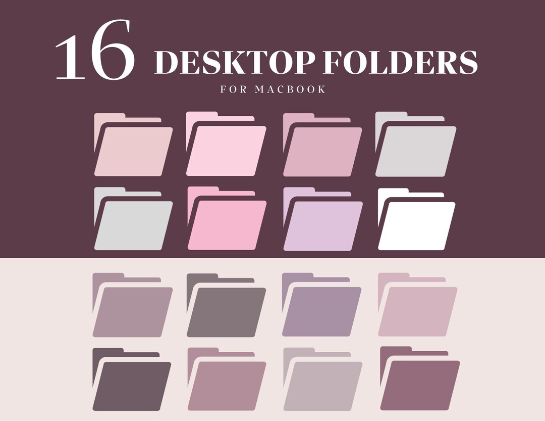 Desktop Icons Pink & Purple, Desktop Wallpapers, Organization, MacBook ...