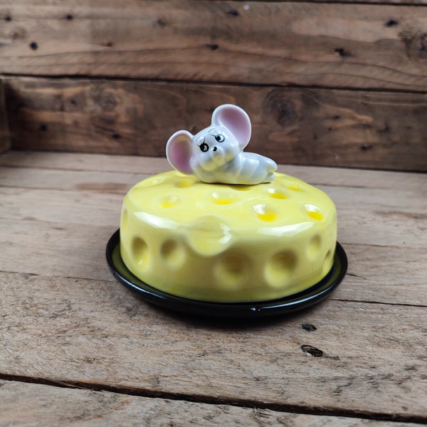 Vintage Mouse Cheese Dish - Etsy