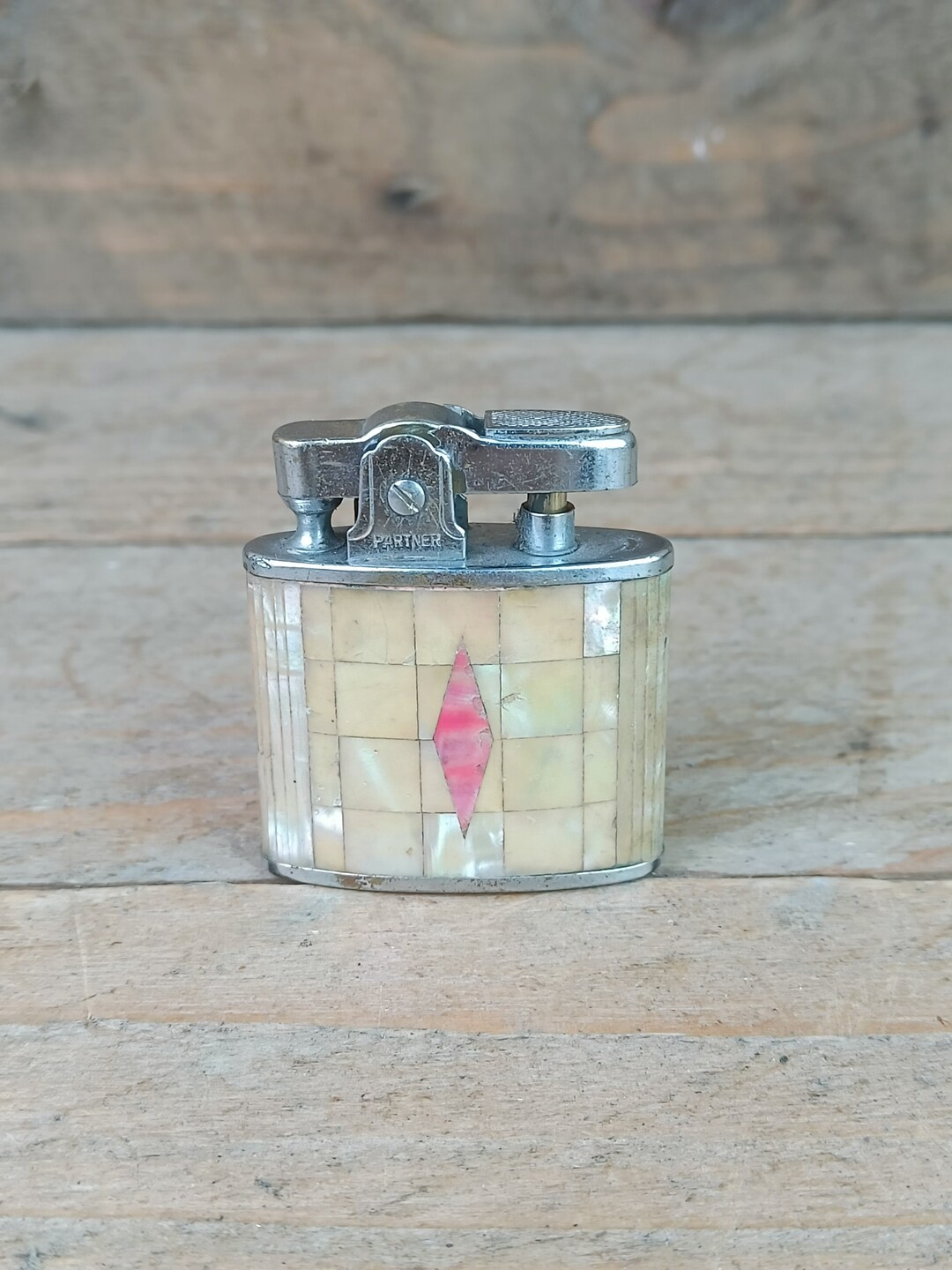 Vintage Partner Cigarette Lighter With Faux Mother of Pearl Finish - Etsy
