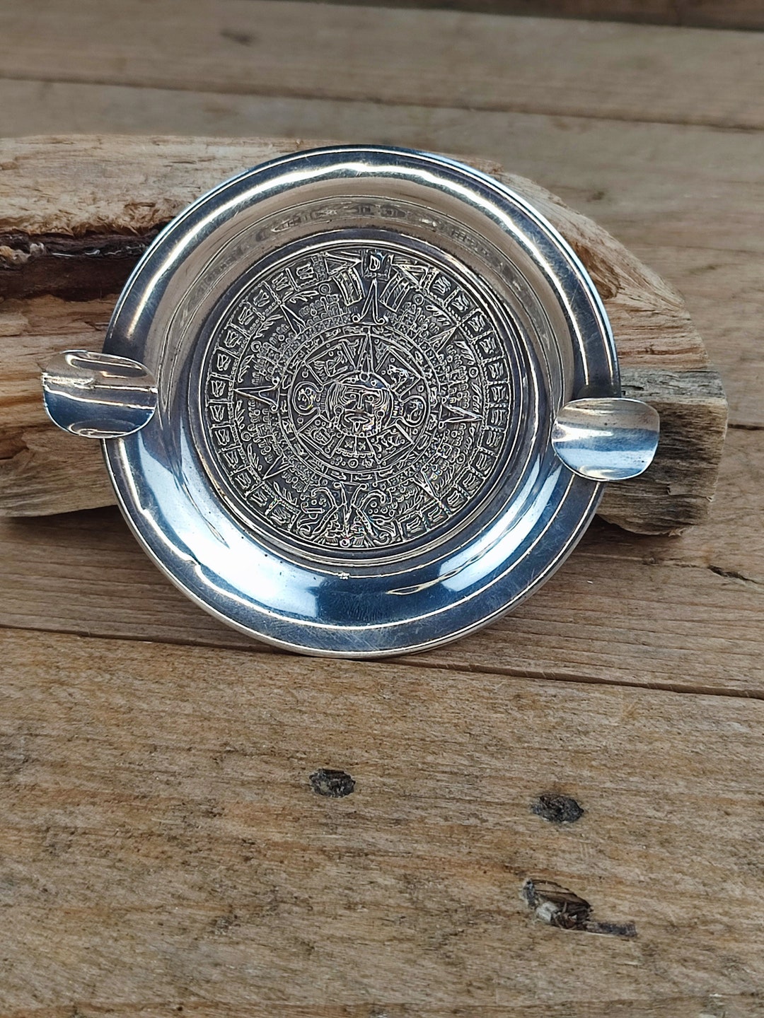 Vintage Mexican Silver Ashtray - Etsy
