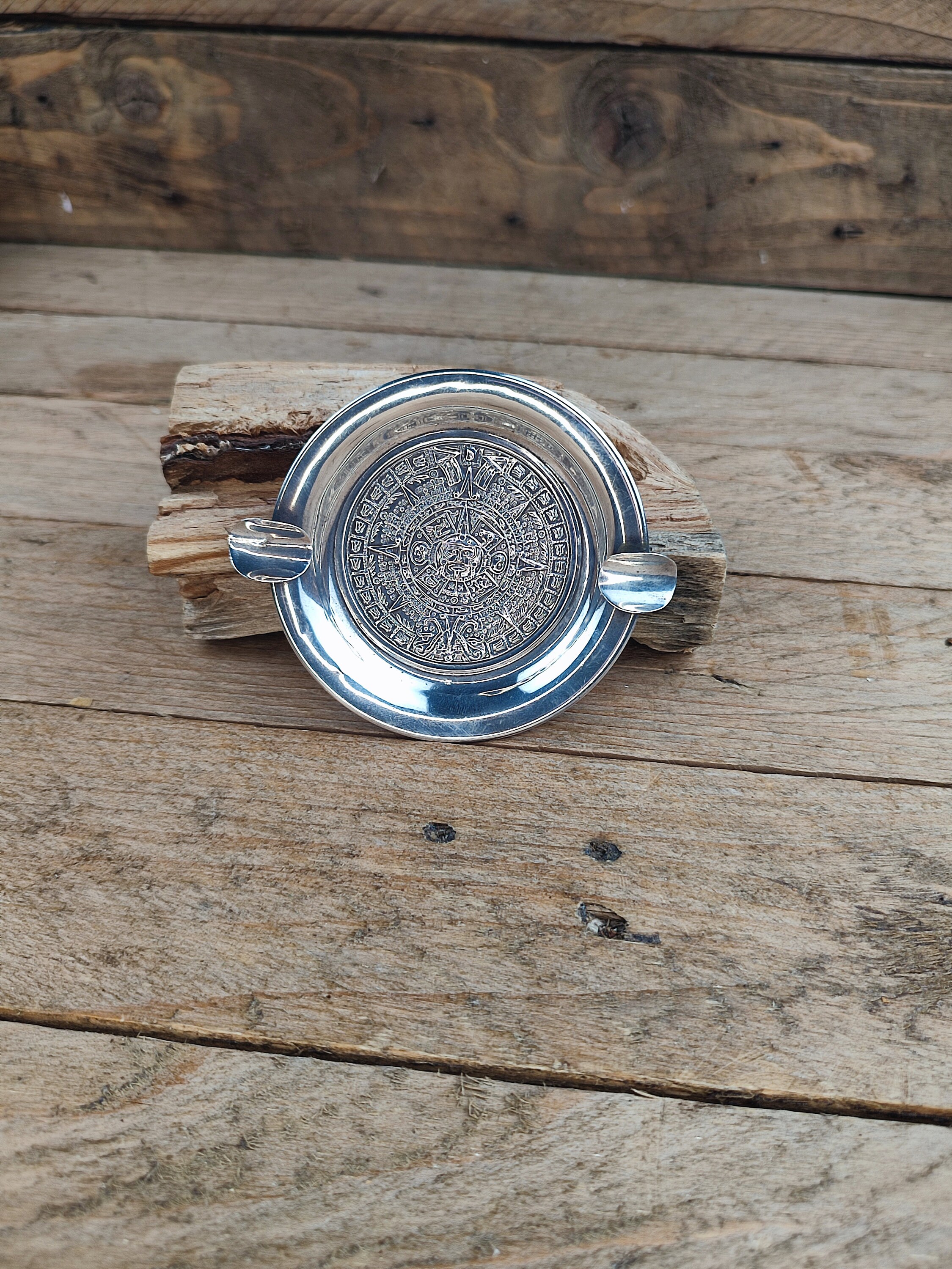 Vintage Mexican Silver Ashtray - Etsy