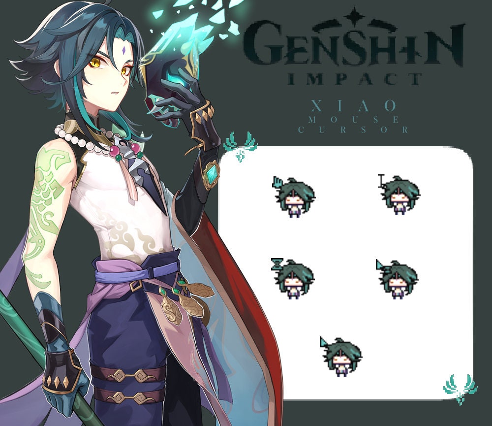 Genshin Cursors (xiao Version) - Etsy