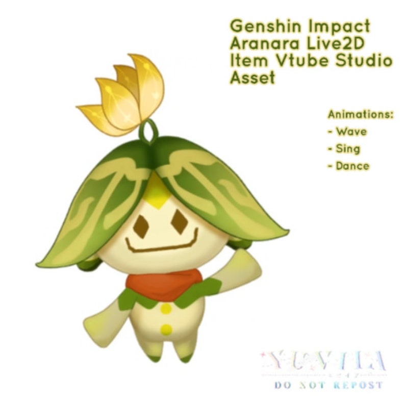 Genshin Impact Aranara Live2d Item Vtube Studio Pet Item - Etsy UK