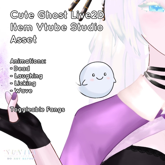 Cute Ghost Live2d Item Vtube Studio Pet Item Vtuber Asset - Etsy Hong Kong